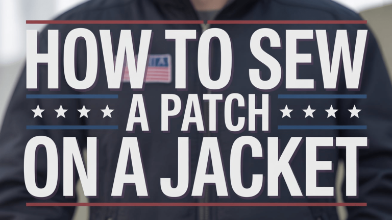 How to Sew a Patch on a Jacket | 3 Simple Steps - The Eagle Patches